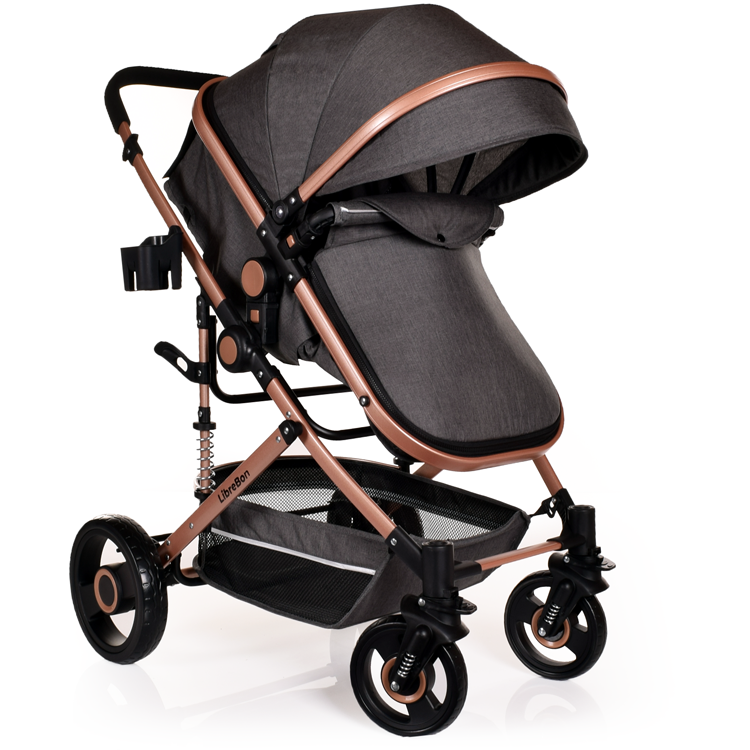 Librebon Baby Pram Pushchair Buggy 3 in 1 Travel System With Car Seat ...
