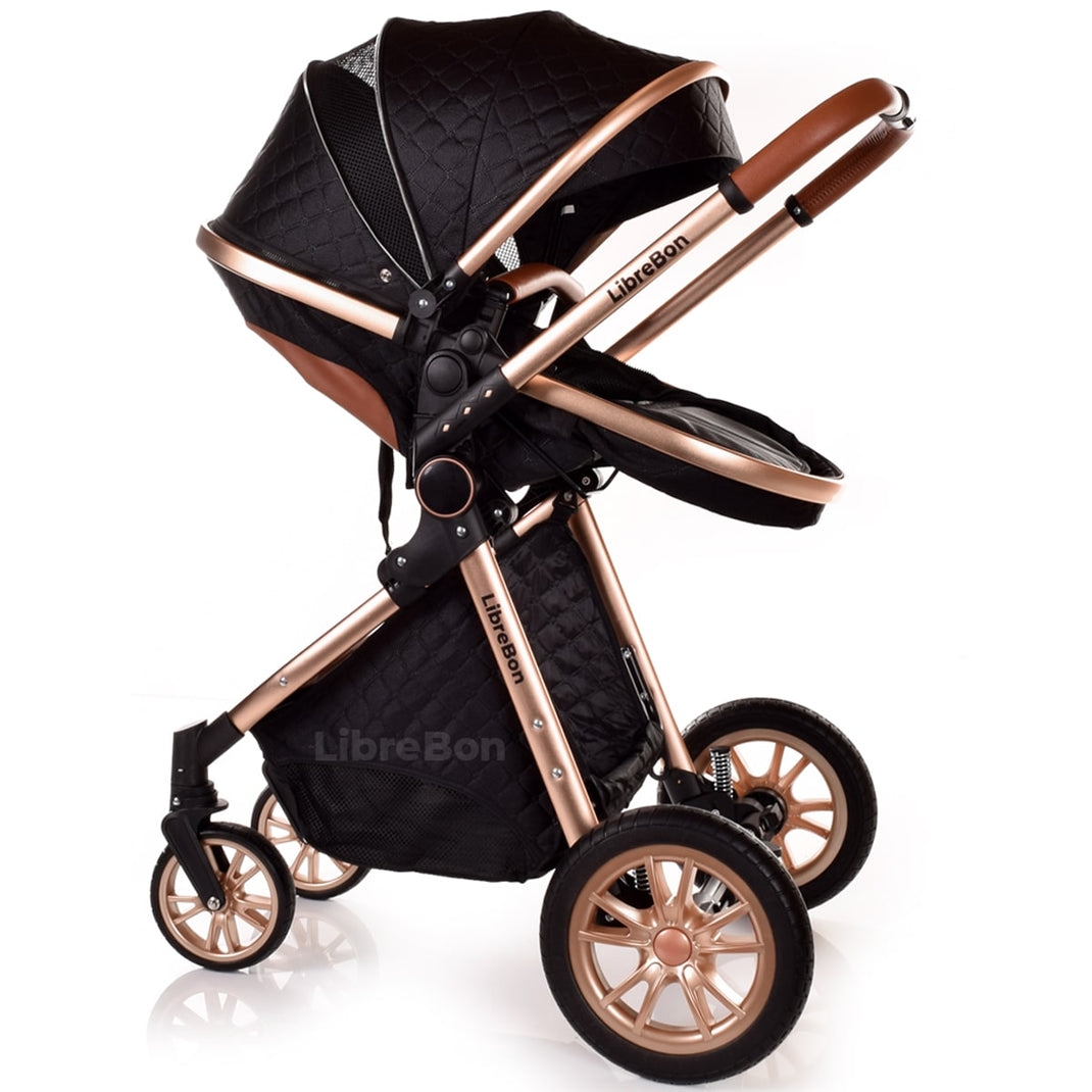 Pram Buggy Travel System With Car Seat Grey – Librebon Limited